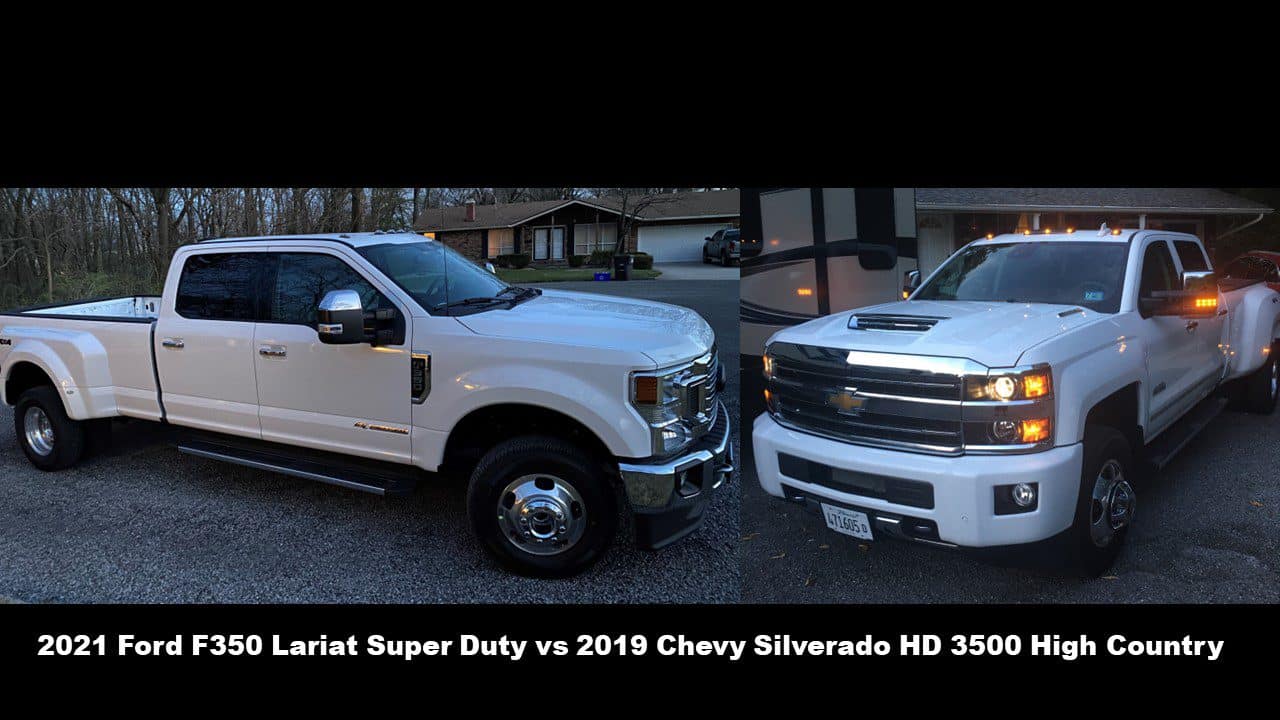 2021 Ford F350 VS 2019 Chevy HD 3500 Dually Comparison